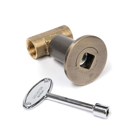 The Outdoor Plus 1/2 Standard Key Valve - Antique OPT-256AN | Zoro