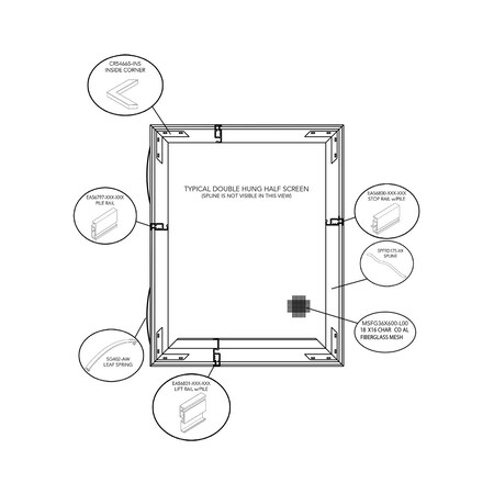 Ritescreen 30 in W x 45 in H Double-Hung Window Screen, DH7, UltraVue ...