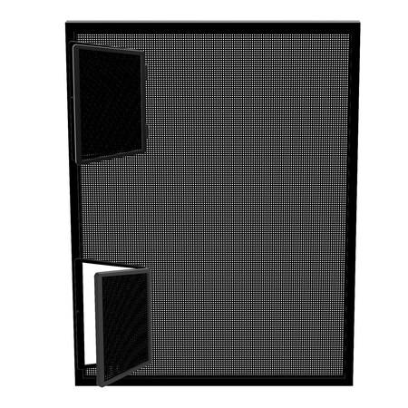 Ritescreen 11 in. W x 60 in. H Wicket Window Screen, WK2L, Standard ...