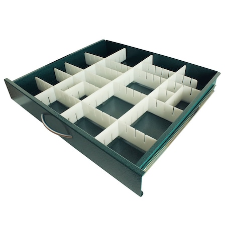 Harloff Premium MDS24 Adjustable Plastic Divider Set, 3 Inch Drawers ...