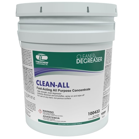 Theochem CLEAN ALL - 5 GL PAIL, Butyl All Purpose Cleaner 100433-99990 ...