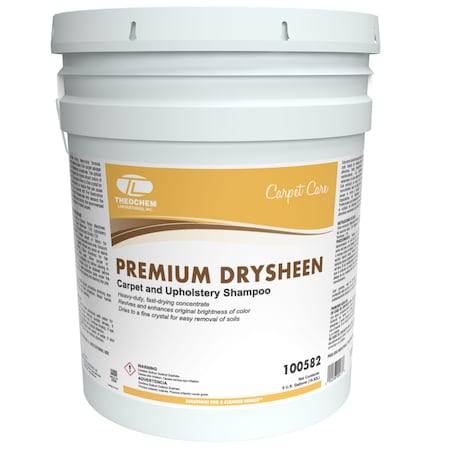 Theochem PREMIUM DRYSHEEN - 5 GL PAIL, Carpet Shampoo 100582-99990-1P ...