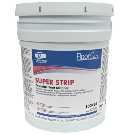 Theochem SUPER STRIP - 5 GL PAIL, Floor Stripper 100458-99990-1P | Zoro