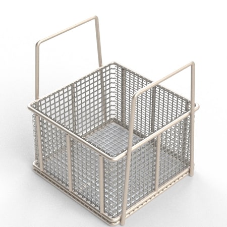 Anysizebasket Rectangular Wire Mesh Basket: 6Lx6Wx4H, 304 SS, 3/16 Rod ...