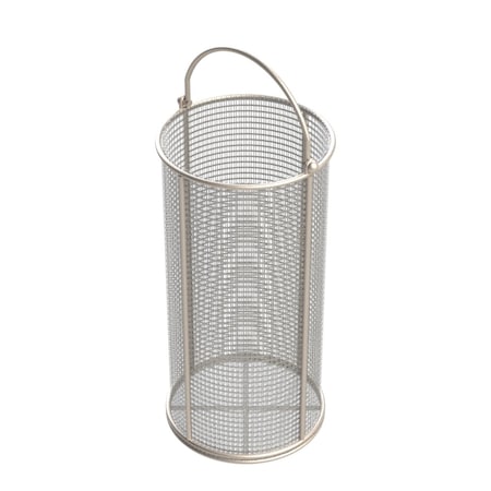 Anysizebasket Round Wire Mesh Basket: 6Dia. x 12H, 304 SS, 3/16 Rod ...