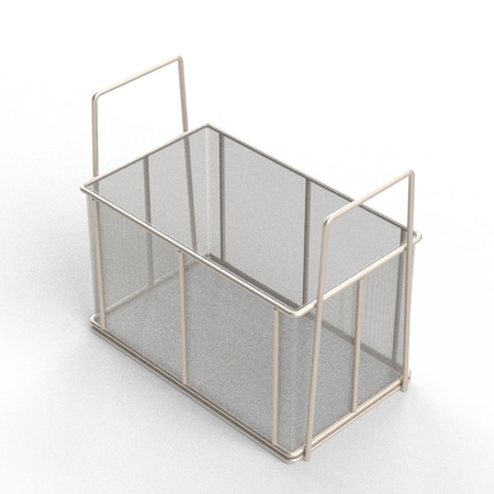 Anysizebasket Rectangular Wire Mesh Basket: 10Lx6Wx6H, 304 SS, 3/16 Rod ...
