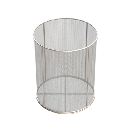 Anysizebasket Round Wire Mesh Basket: 10Dia. x 12H, 304 SS, 3/16 Rod ...