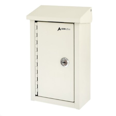 Adiroffice Large Steel Heavy-Duty Outdoor Key Drop Box ADI631-11-WHI | Zoro