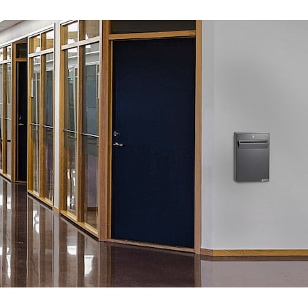 Adiroffice Large-sized Document Drop Box ADI631-14-WHI | Zoro