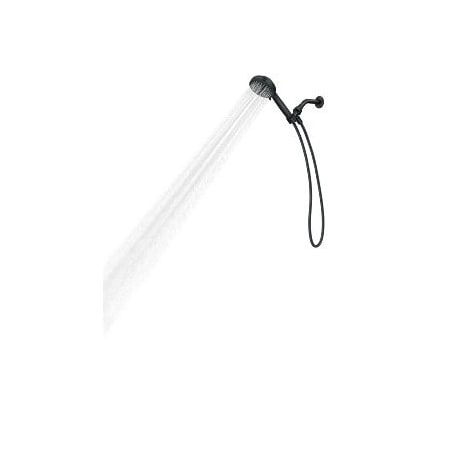 Moen Hydro Energetix 8-Function Handheld Shower in Matte Black 200H0BL ...