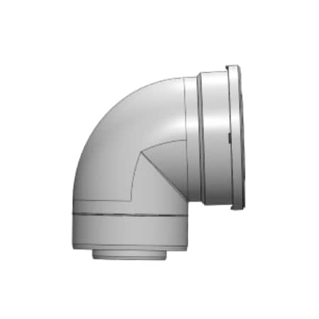 Rinnai Non Condensing Vent Elbow 90, 3x5 Concentric 224063 | Zoro
