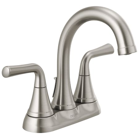 Delta Kayra Two Handle Centerset Bathroom Faucet 2533LF-SSMPU | Zoro