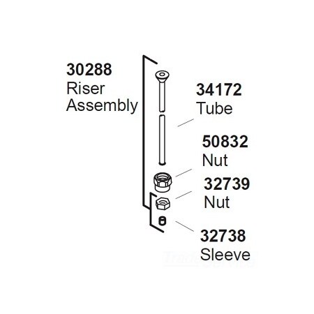 Kohler Riser Assy 30288-BC | Zoro