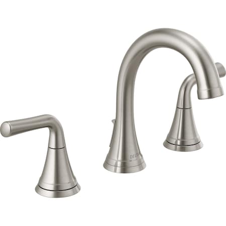 Delta Kayra Two Handle Widespread Bathroom Faucet 3533LF-SSMPU | Zoro