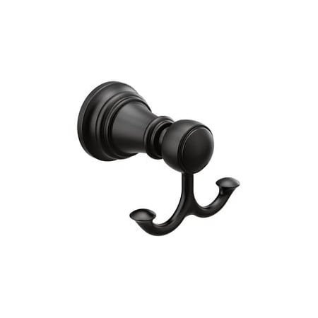 Moen Weymouth Double Robe Hook - Bl YB8403BL | Zoro