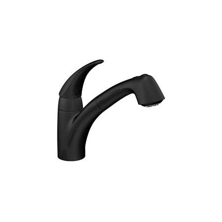 Moen Matte Black One-Handle Pullout Kitchen Faucet 7560BL | Zoro