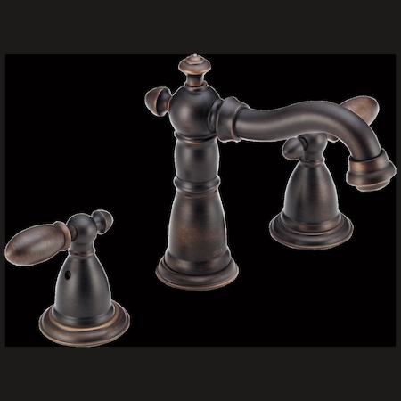 Delta Victorian Two Handle Widespread Bathroom Faucet 3555-RBMPU-DST | Zoro