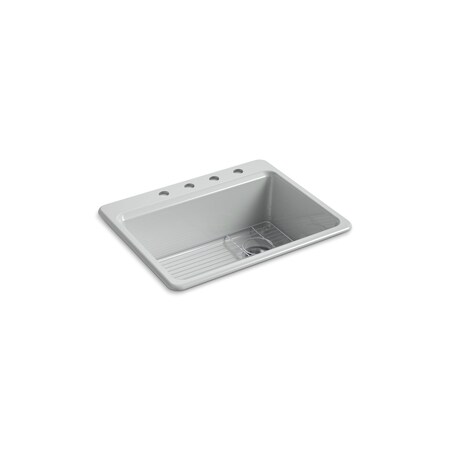 Kohler Riverby Single Basin Top Mount Sink 8668-4A1-95 | Zoro