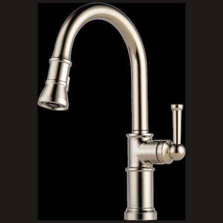 Brizo Artesso Single Handle Pull-Down Kitchen Faucet 63025LF-PN | Zoro