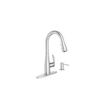 Moen Reyes One-Handle High Arc Pulldown Kitchen Faucet in Chrome 87932 ...