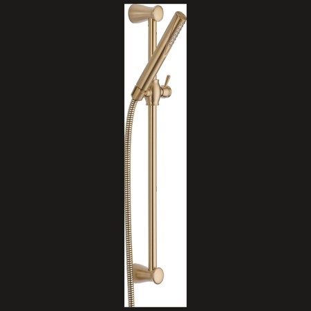 Delta Grail Premium Single-Setting Slide Bar Hand Shower 57085-CZ | Zoro