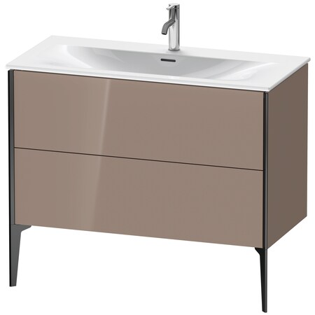 Duravit Xviu Floor Standing Vanity Unit Cappuccino High Gloss ...
