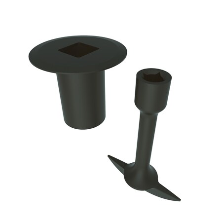 Brasstech Log Lighter Key & Flange in Oil Rubbed Bronze 510/10B | Zoro