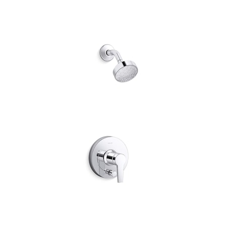 Kohler Pitch Rite-Temp Shower Trim Kit With Push-Button Diverter, 1.75 ...