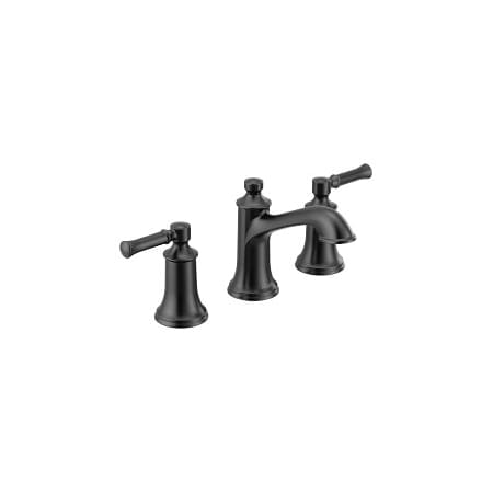 Moen Matte black two-handle bathroom faucet T6805BL | Zoro
