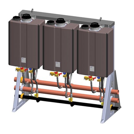 Rinnai 3-Unit Inline Interior Free Standing Rack, Ng TRS03ILIN | Zoro