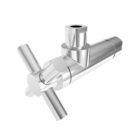 Newport Brass Angle Valve, 1/2" Compression in Polished Brass Uncoated ...