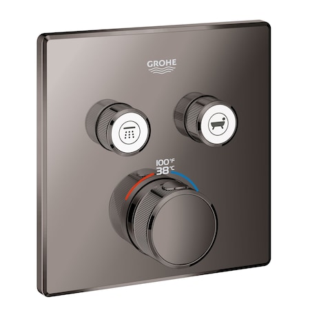 Grohe Grohtherm Smartcontrol Dual Function Therm Trim, Gray 29141A00 | Zoro