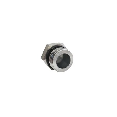 Titan Steel Adapter Hollow Hex Head Plug 1/2in ORB Male 6408H-08 | Zoro