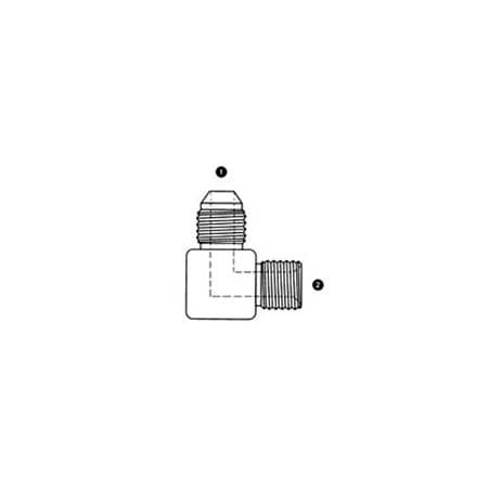 Titan Steel Adapter 90 Degree Elbow 1-1/4in Male JIC x 1-1/4in Male ...