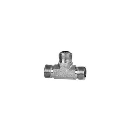 Titan Steel Adapter Union Tee 1-1/4in Male ORFS x 1-1/4in Male ORFS x 1 ...