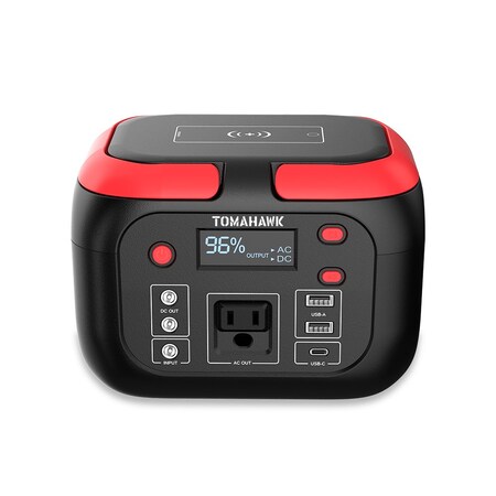 Tomahawk Power Portable Power Station, 155Wh 200W 4-Port Backup Lithium ...