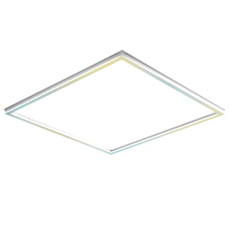 Luxrite 2x2 FT Edge-Lit Frame LED Panel Light 3 CCT 3000K-5000K 20/30 ...