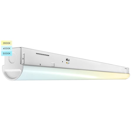 Luxrite 3 FT Slim Linear LED Shop Light 3 CCT Selectable 3500K-5000K ...