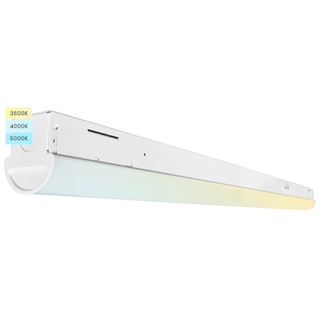 Luxrite 4 FT Slim Linear LED Shop Light 3 CCT Options 3500K-5000K 34/38 ...