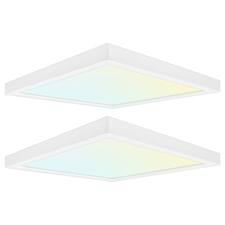 Luxrite 9 Inch Square LED Flush Mount Light 3 CCT Selectable 3000K ...