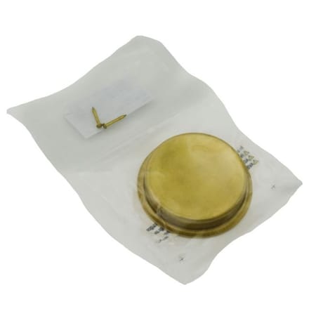 Ives Commercial Solid Brass 2-1/8in Round Flush Pull Bright Brass ...