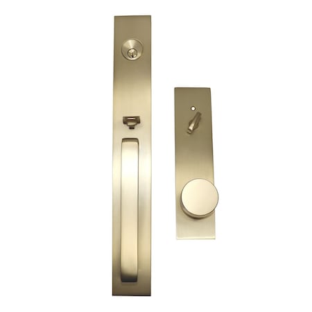 Emtek Satin Brass Handleset 4819ROUUS4 4819ROUUS4 | Zoro