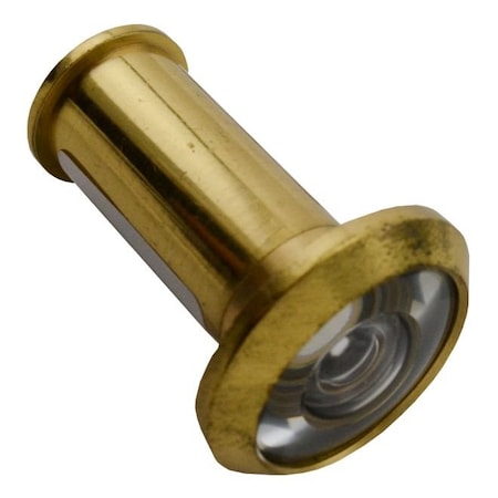 Deltana Fire Rated Door Viewer; Bright Brass Finish 55211U3-UL | Zoro