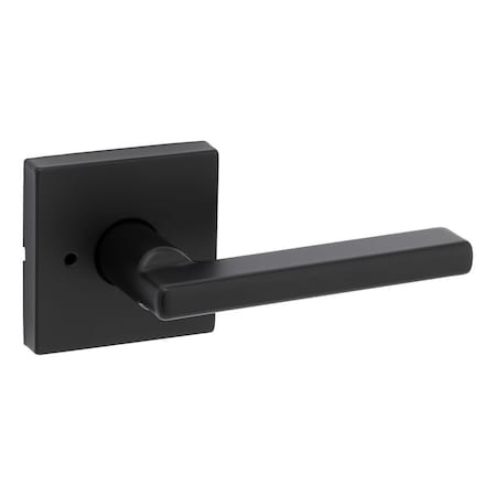 Kwikset Halifax Lever with Square Rose Privacy Door Lock with 6AL Latch ...