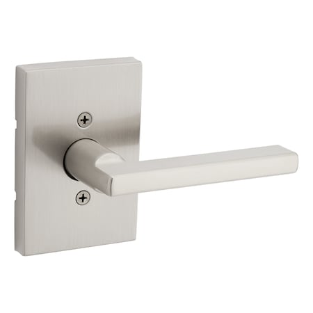 Kwikset Halifax Lever with Rectangular Rose Half Dummy Door Lock Satin ...