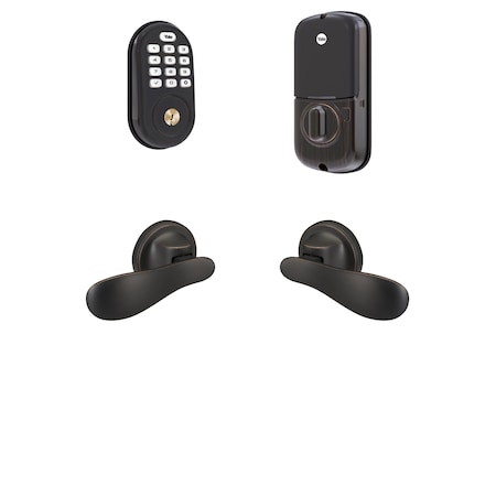 Yale Real Living Standalone Assure Lock Keypad Deadbolt with Passage ...