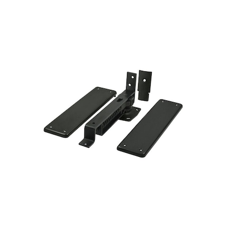 Deltana Spring Hinge; Double Action with Solid Brass Cover Plates Black ...