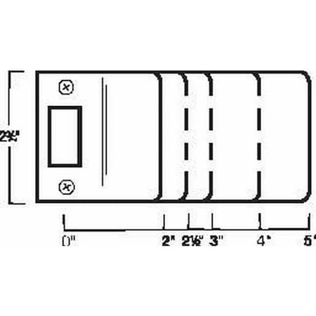 Don-Jo 2-3/4" Full Lip Strike with 5" Extended Lip EL205BP | Zoro
