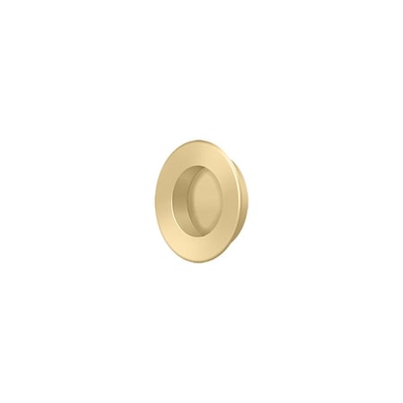 Deltana 1-7/8 Round Flush Pull Satin Brass Finish FP178U4 | Zoro