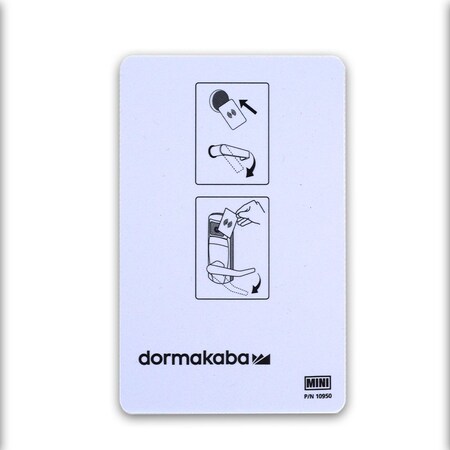 Dormakaba Dormakaba MiFare Construction Zone Card; Use with Nova-D ...